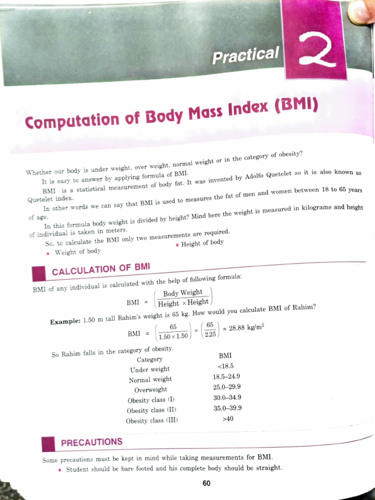 PE Practical File Content | Download Free PDF | Body Mass Index