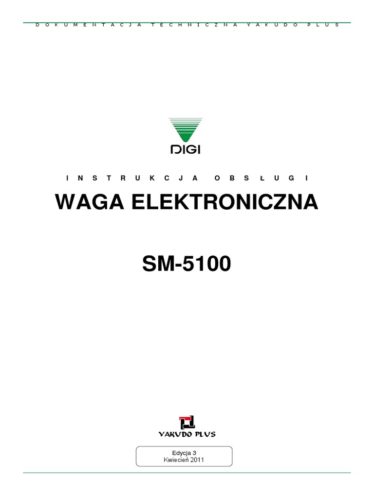DIGI SM 5100 Instrukcja Obslugi | PDF