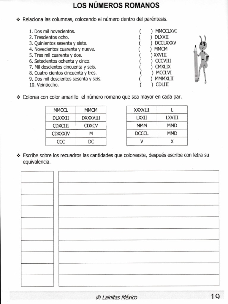 Números Romanos Pdf