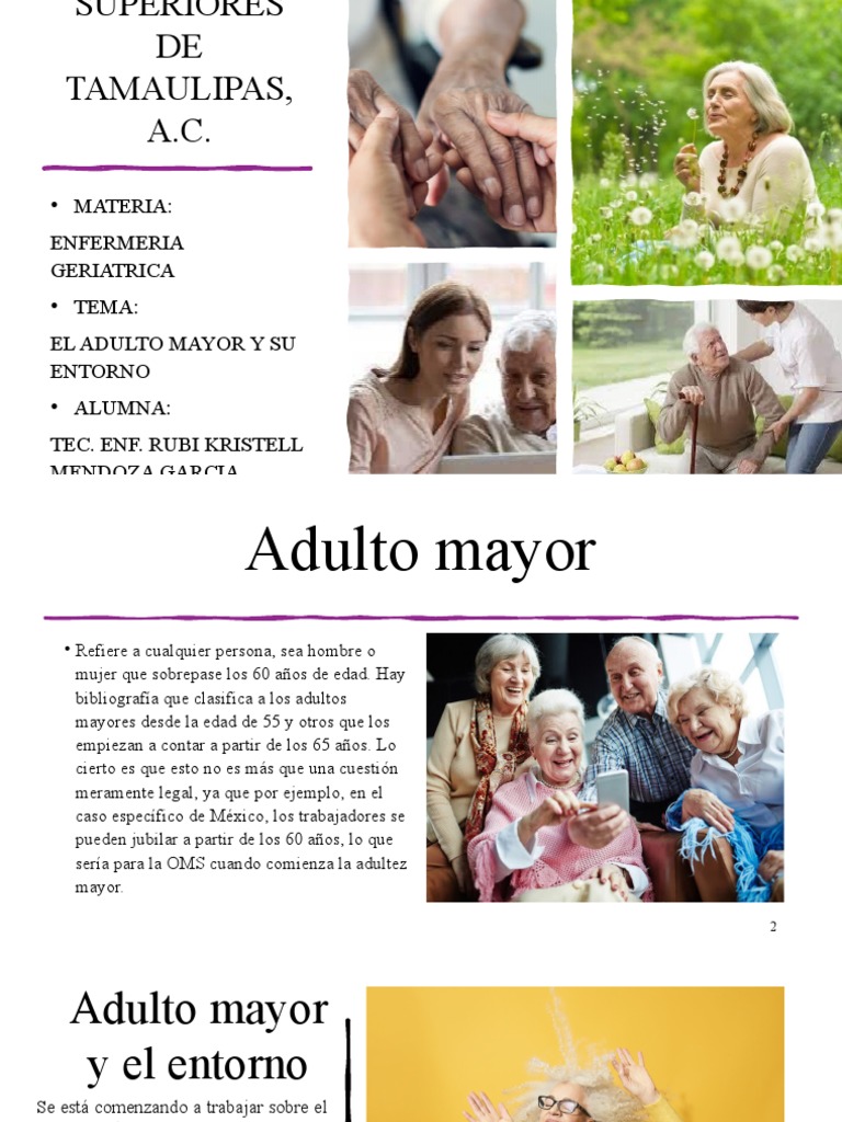 Adulto Mayor y Su Entorno | PDF | Vejez | Ciencias del comportamiento