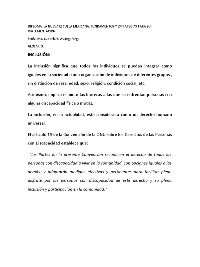 Inclusión en La Nem | PDF