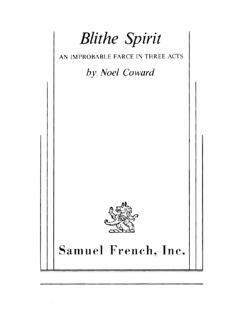 Blithe Spirit Noel Coward | PDF