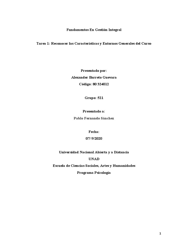 Tarea 1 Alexander Barreto | PDF | Ciencias económicas | Economias