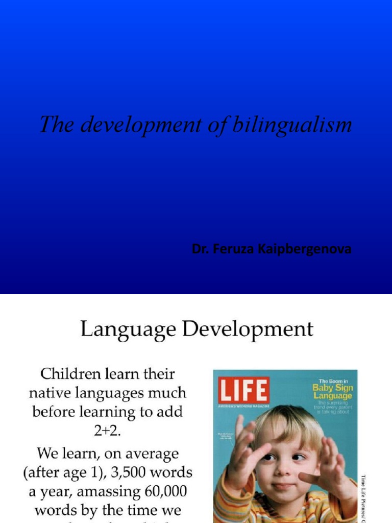The Development of Bilingualism | PDF