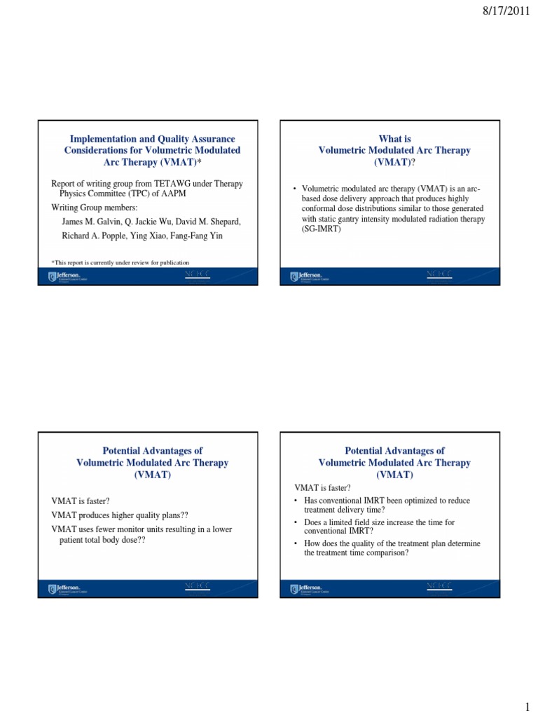 Presentacion VMAT | PDF