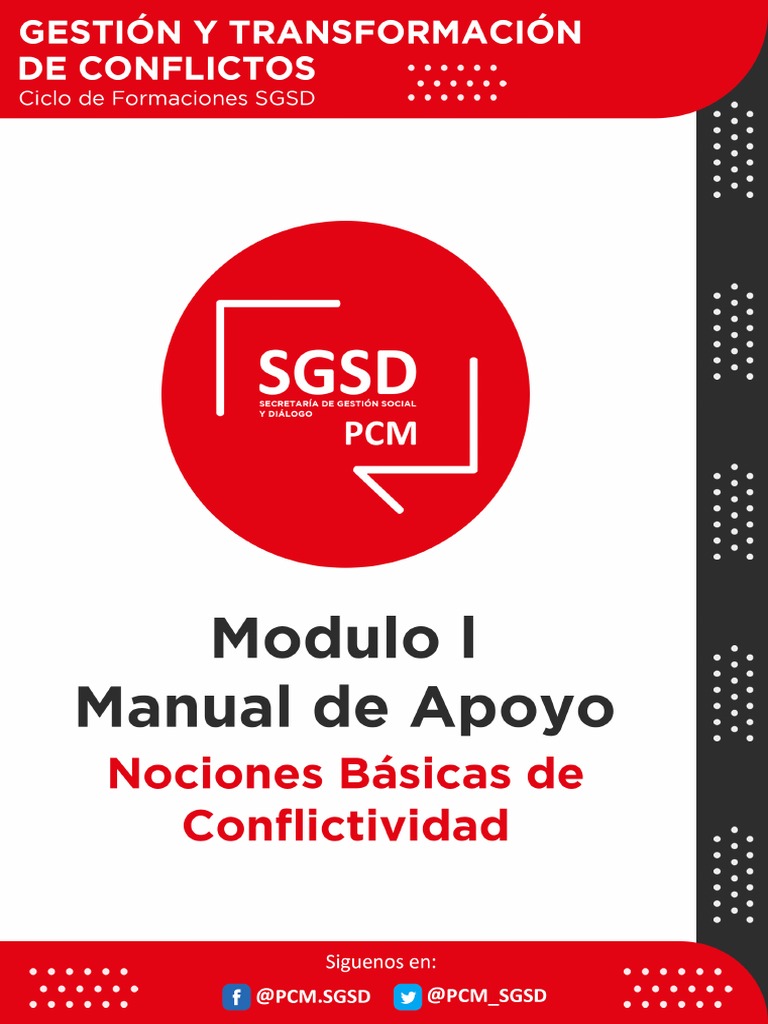 MODULO - 1 - SGSD - Enfoques de Conflictividad | PDF | Conflicto ...