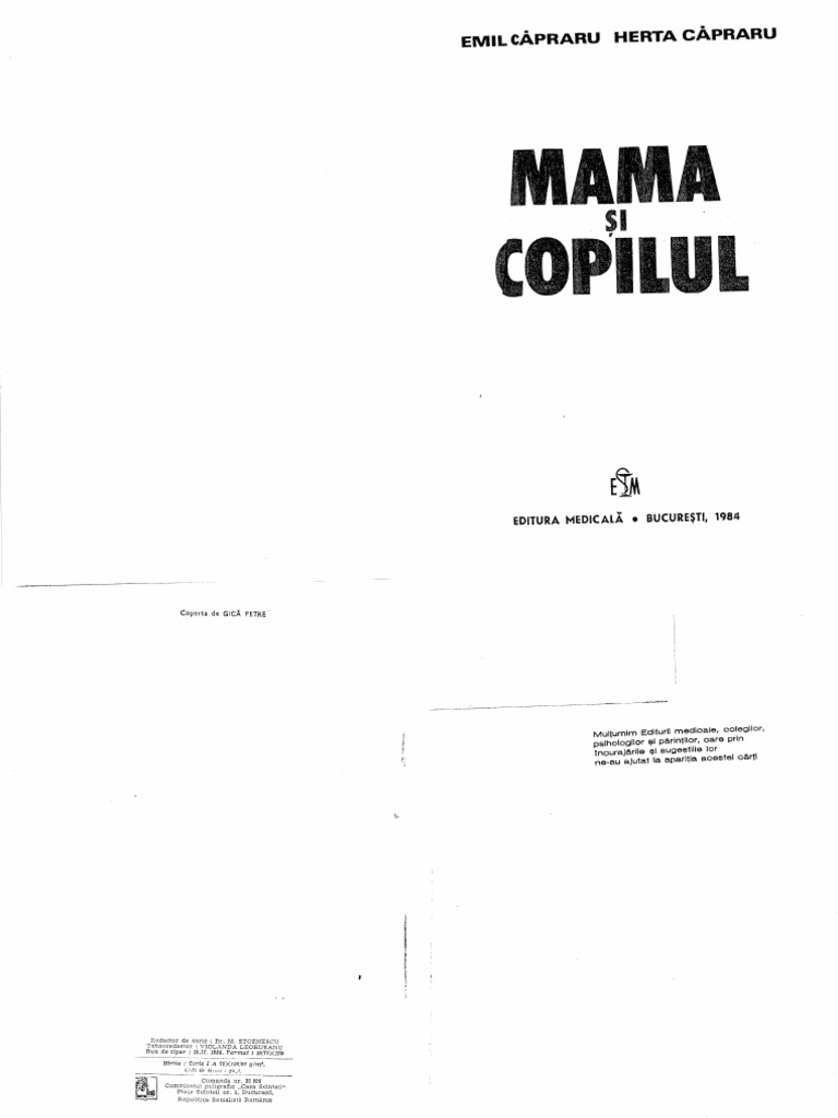 Mama Si Copilul Emil Capraru Herta Capra Pdf