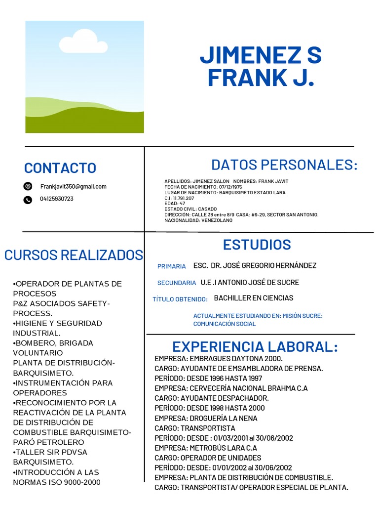 Currículum | PDF | Venezuela