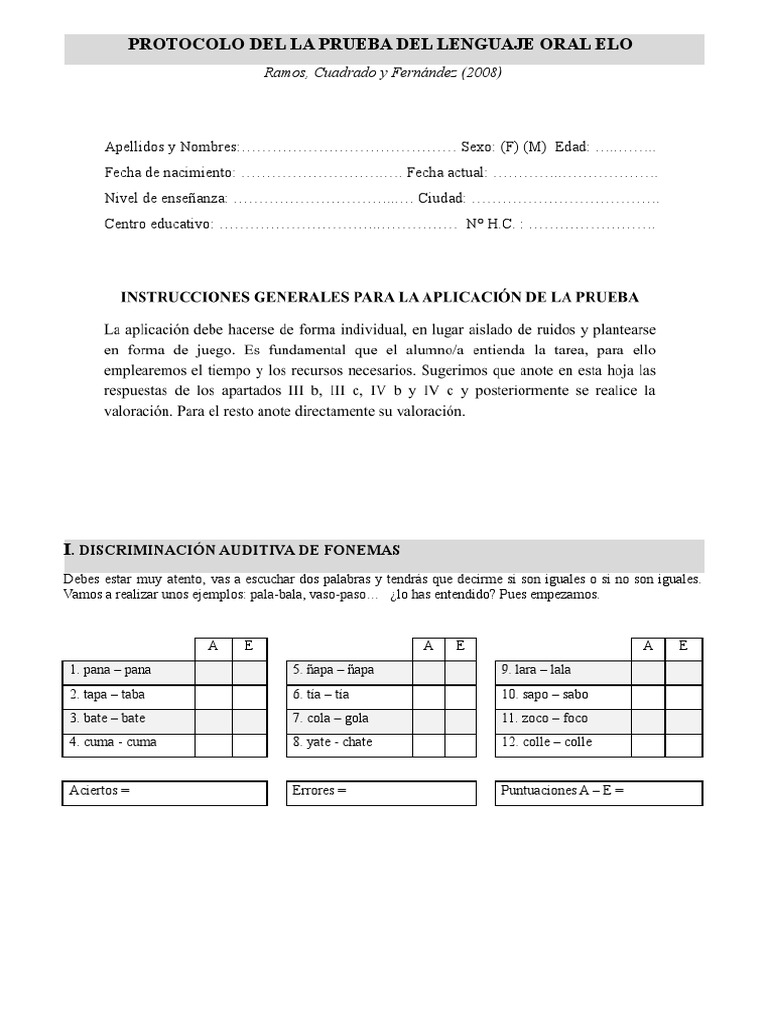 Protocolo Elo 19-11-2022 | PDF