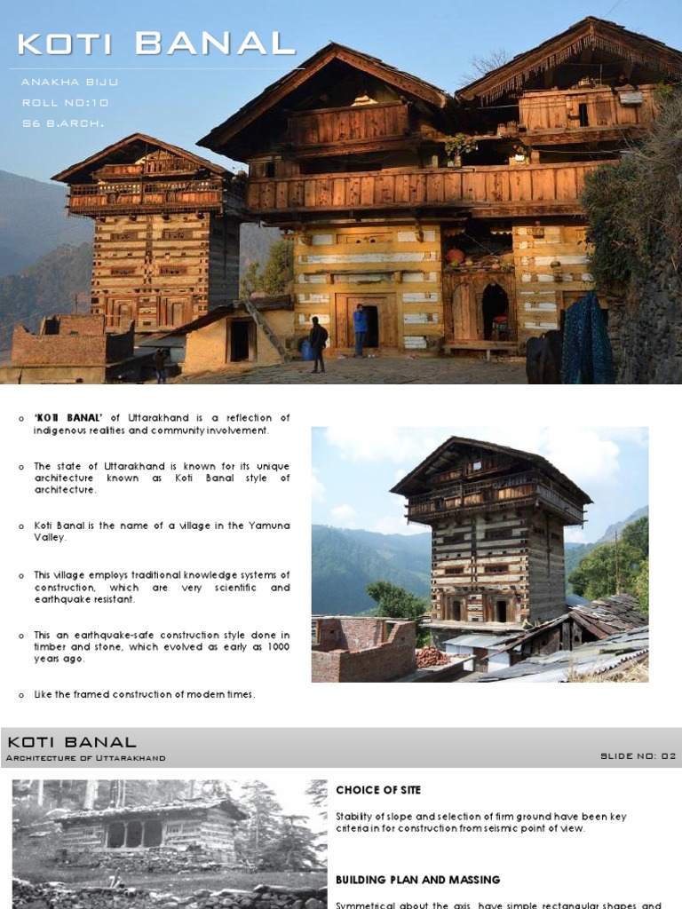 Koti Banal Architecture of Uttarakhand | PDF | Framing (Construction ...