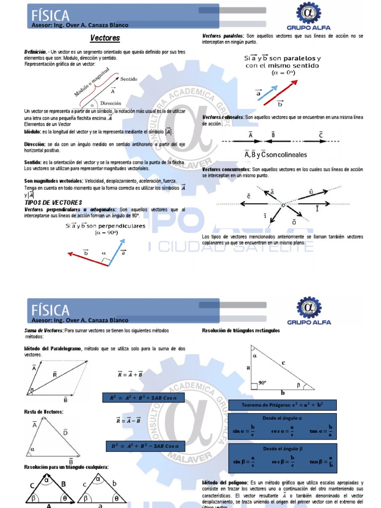 Vectores | PDF | Vector Euclidiano | Física