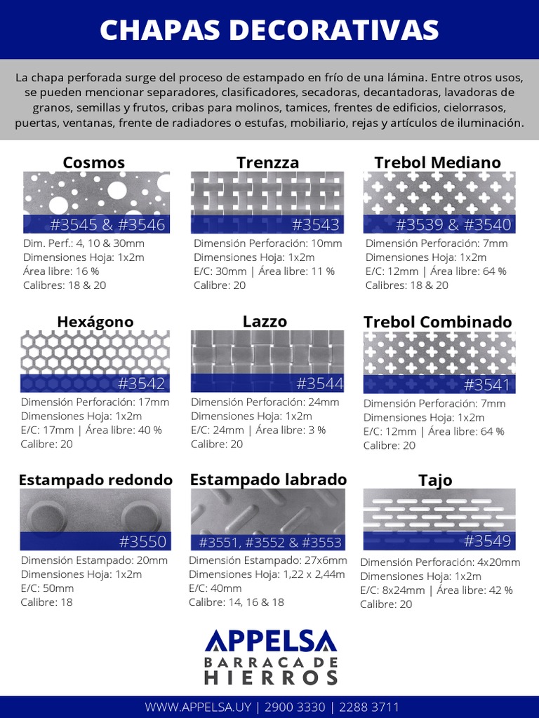 Folleto Chapa Decorativa | PDF
