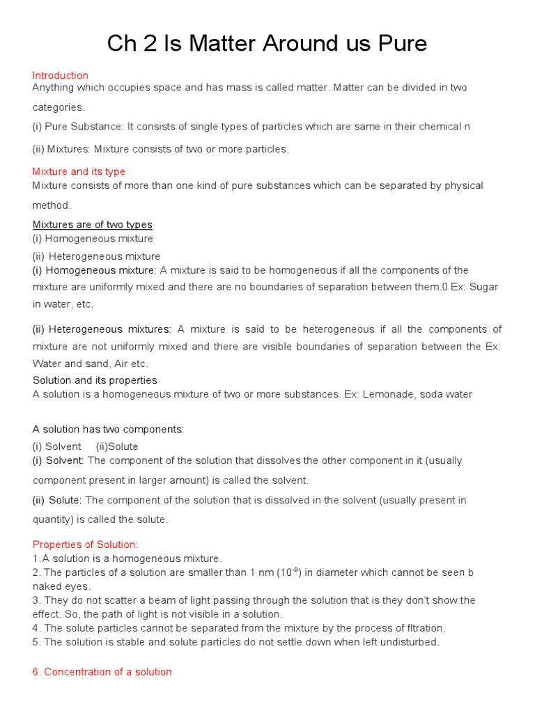 Classifying Matter: A Guide to Separating Mixtures and Understanding ...