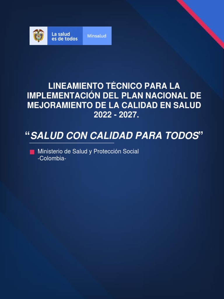 Plan Nacional 2022-2027-1 | PDF | Calidad (comercial) | Sistema de salud