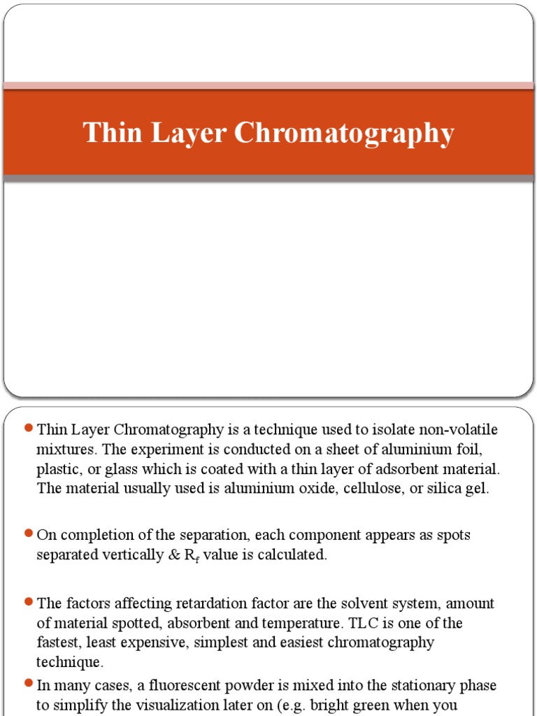 Thin Layer Chromatography | PDF | Thin Layer Chromatography | Chromatography
