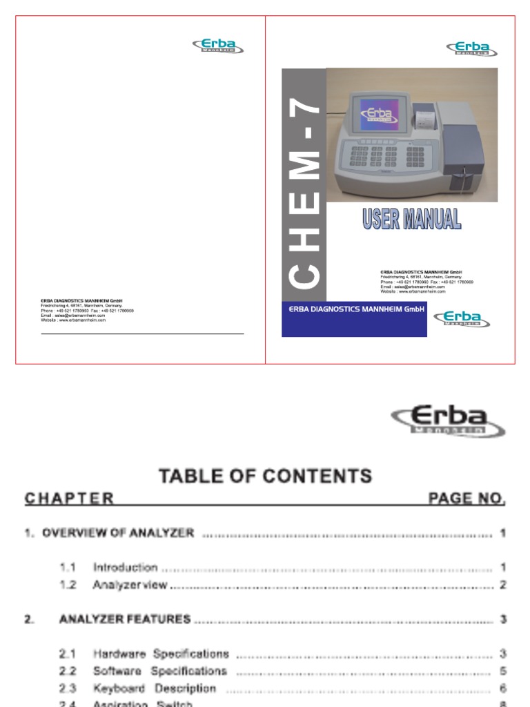 Chem-7 User Manual | PDF