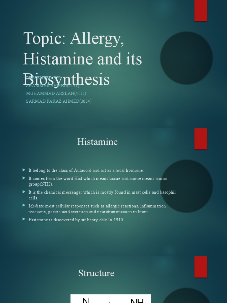 Histamine | PDF | Allergy | Inflammation