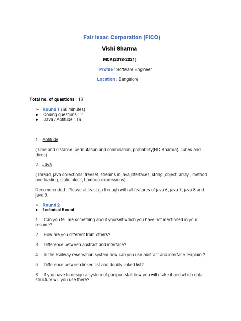 Java Interview Prep Guide | PDF