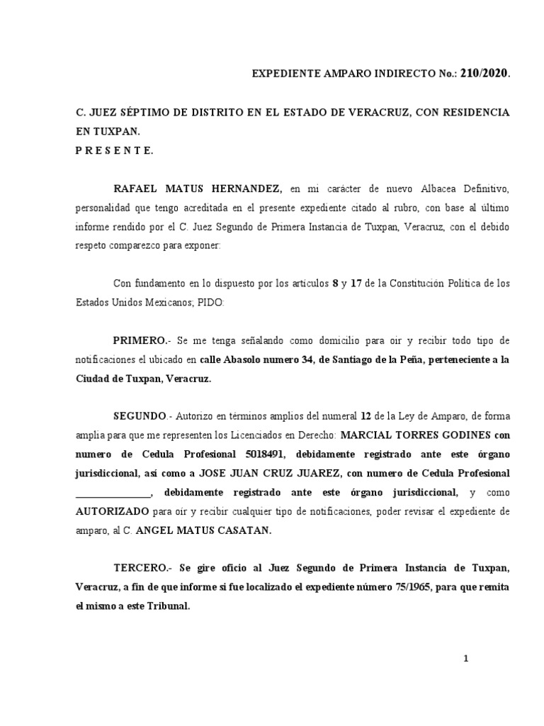Escrito Autorizacion | PDF