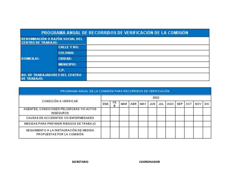 Programa de Verificación Anual | PDF
