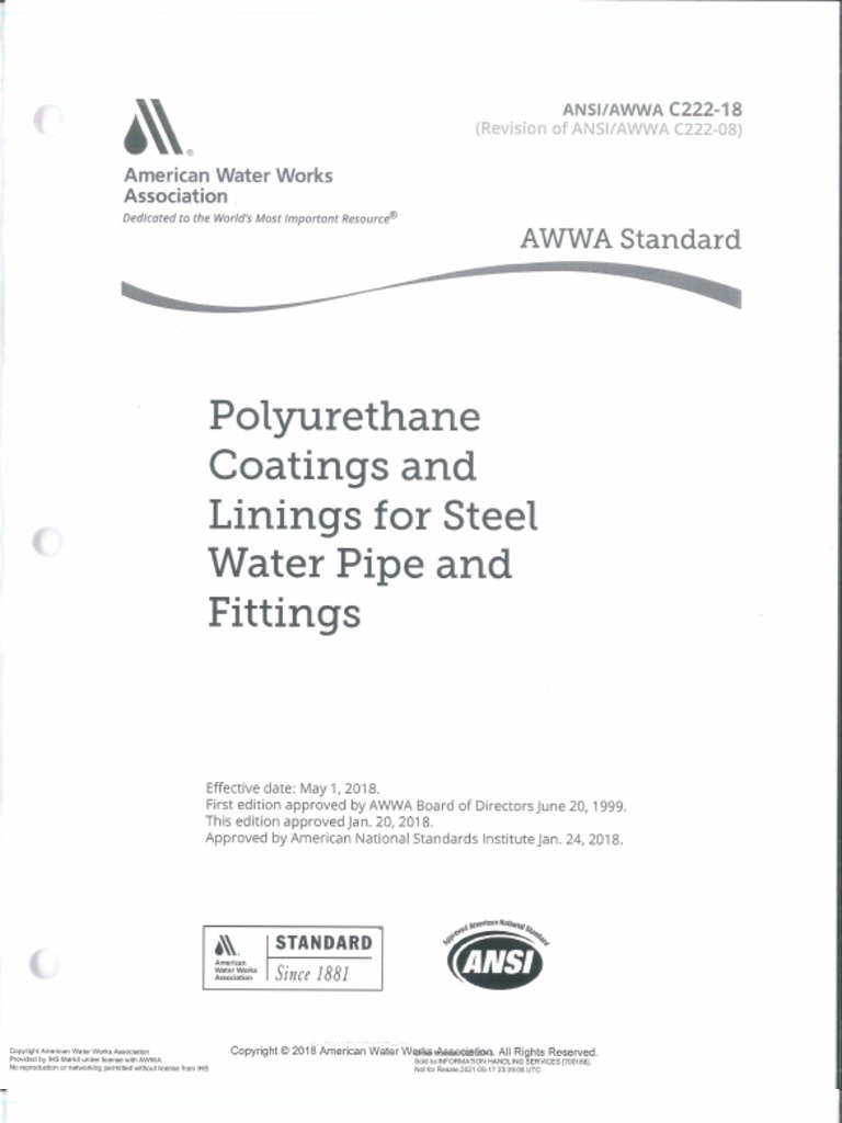 Ansi Awwa c222 18 | PDF