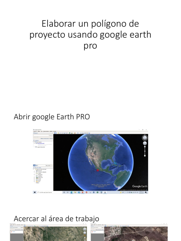 Elaborar Un Polígono de Proyecto Usando Google Earth | PDF