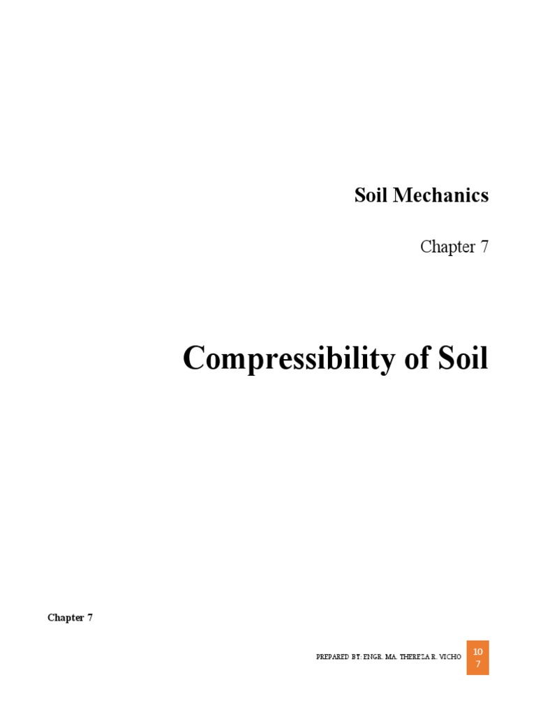 Soil Mechanics Chapter 7.compressibility of Soil FULL | PDF ...
