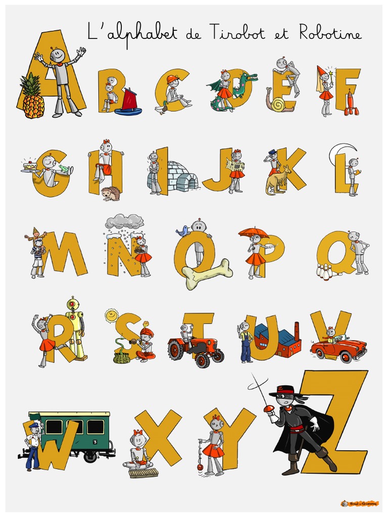 Alphabet de Tirobot et Robotine | PDF