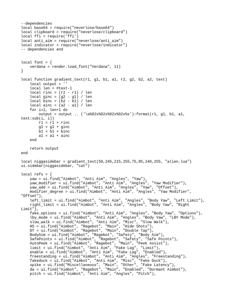 Alien Lua | Download Free PDF | Computing