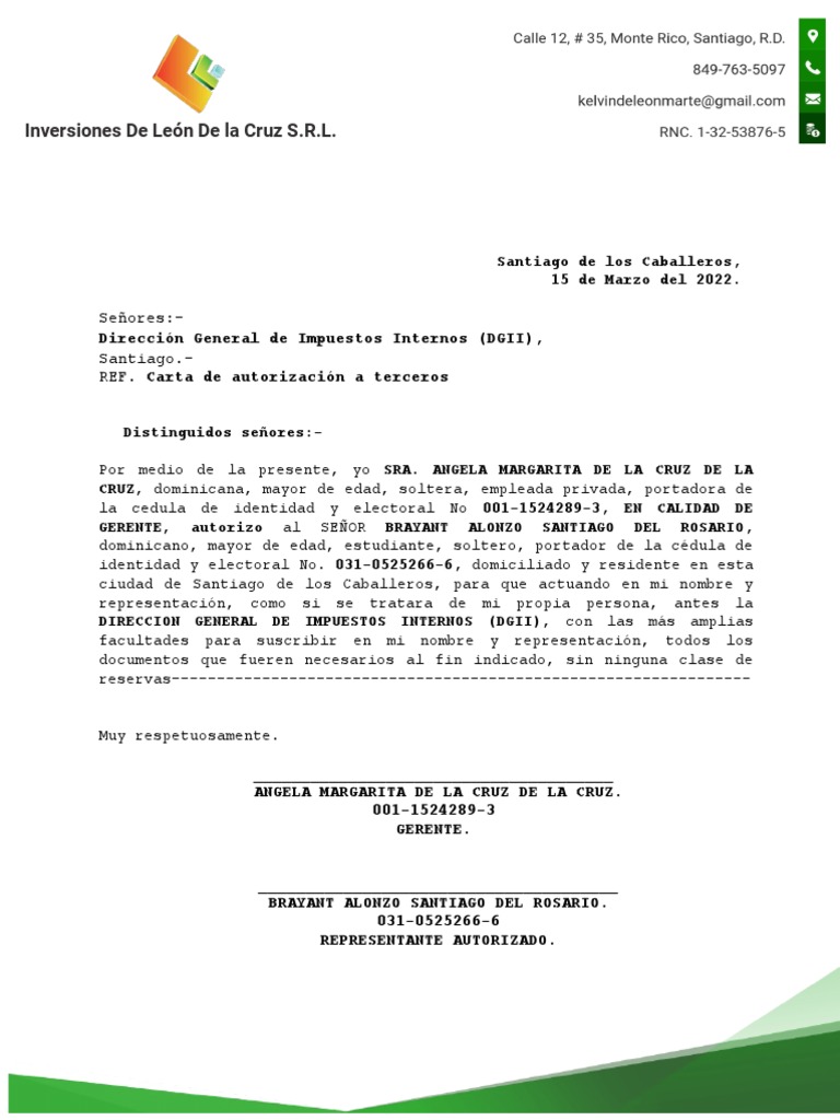 Autorizacion Dgii | PDF