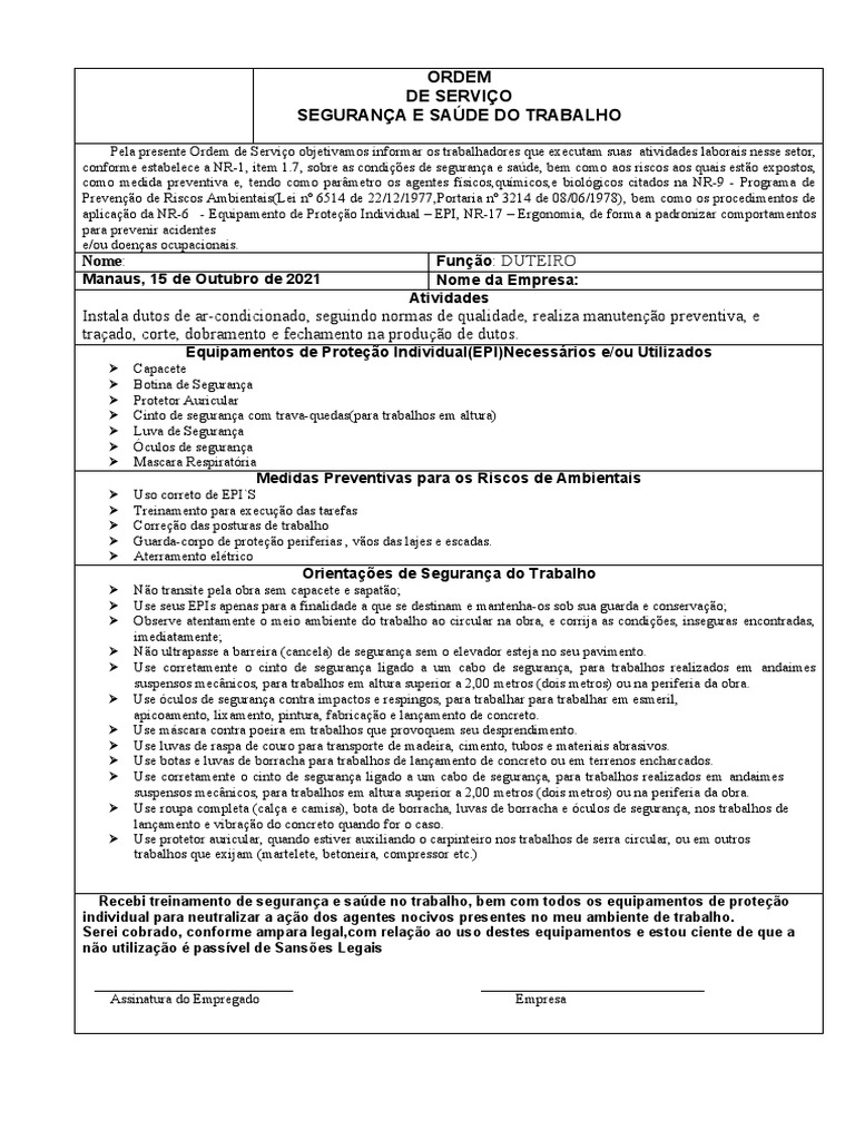 Os Funcao Duteiro Download Gr tis PDF Fatores Humanos E Ergonomia