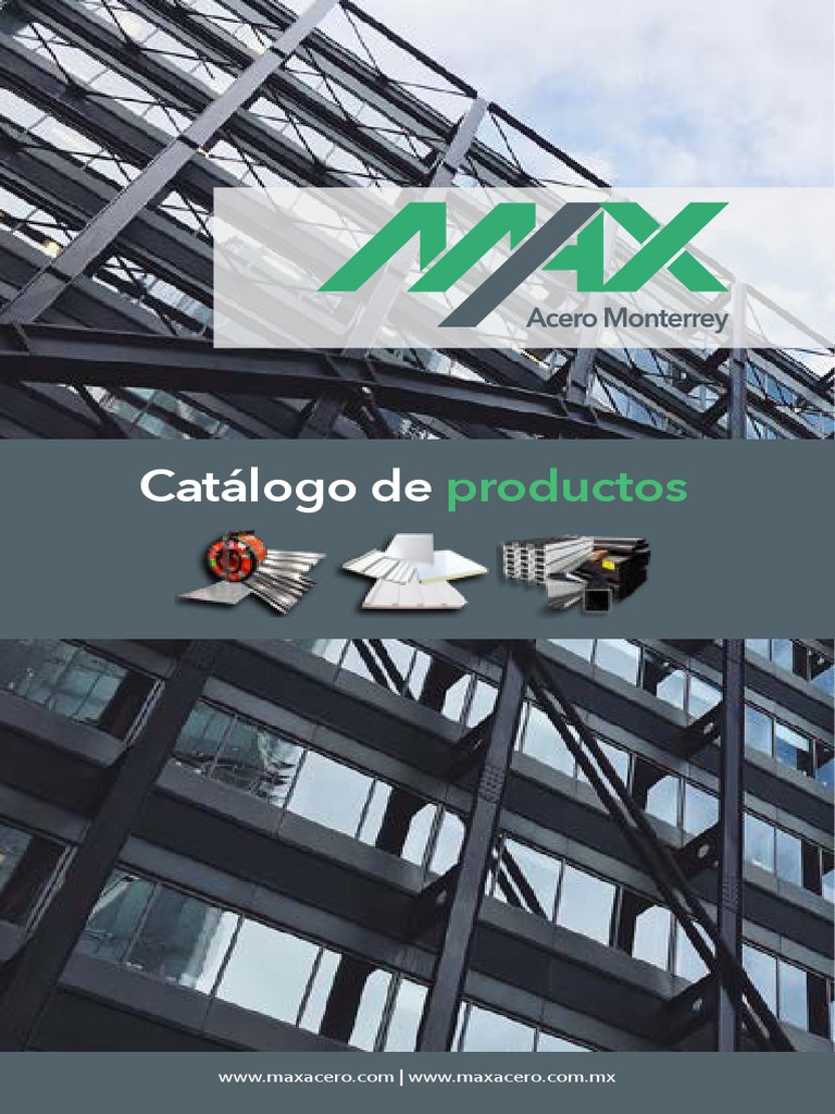 Catálogo de Productos Max Acero Monterrey Web | PDF | México | Acero