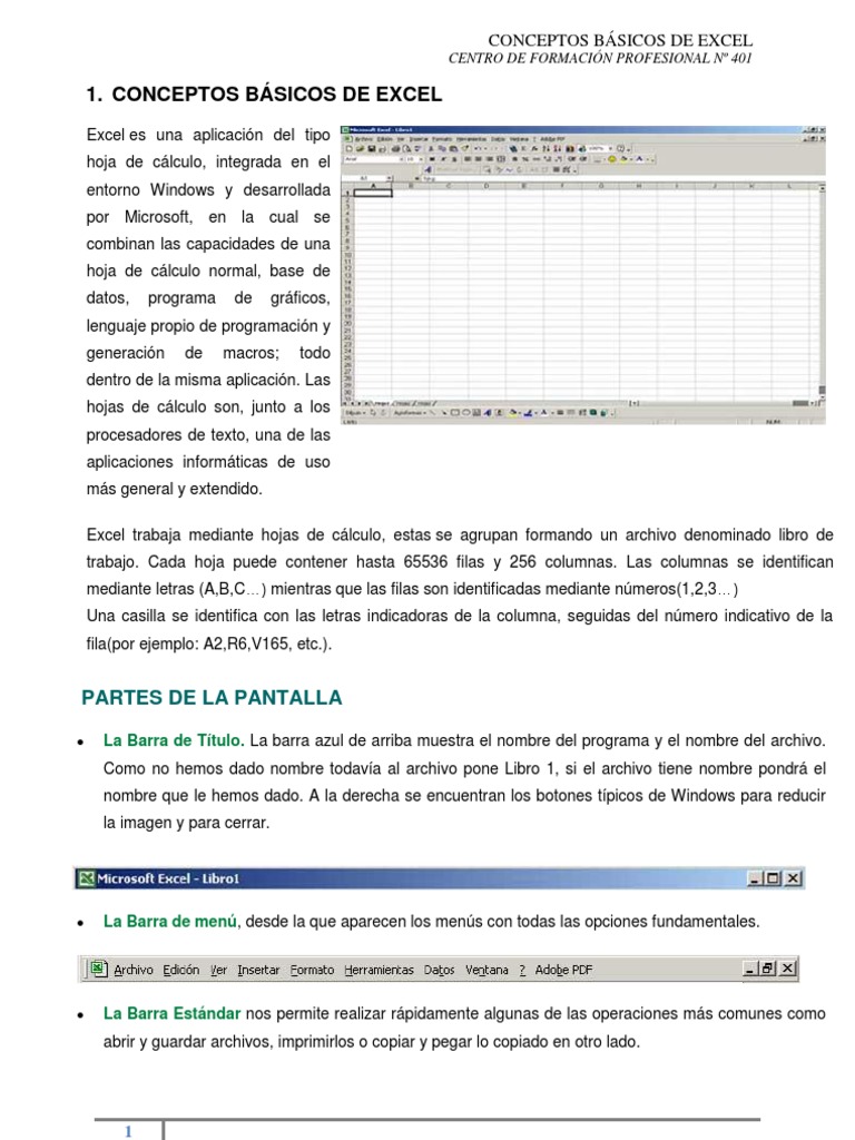 Apuntes De Excel Pdf Hoja De Cálculo Microsoft Excel