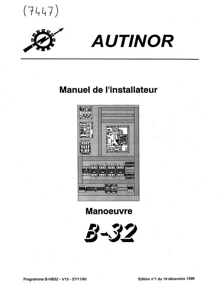 B32 (BG15) Manuel D'installation | PDF | Connectique | Électrotechnique