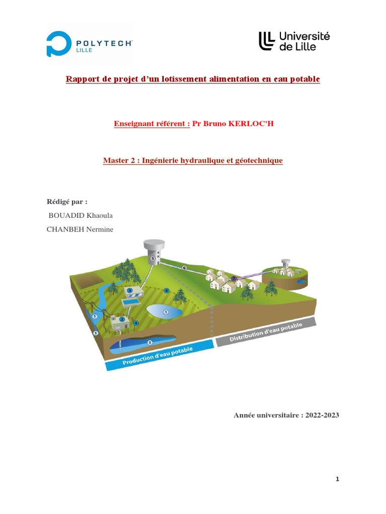Projet AEP CHANBEH+BOUADID | PDF | Eau | Pression