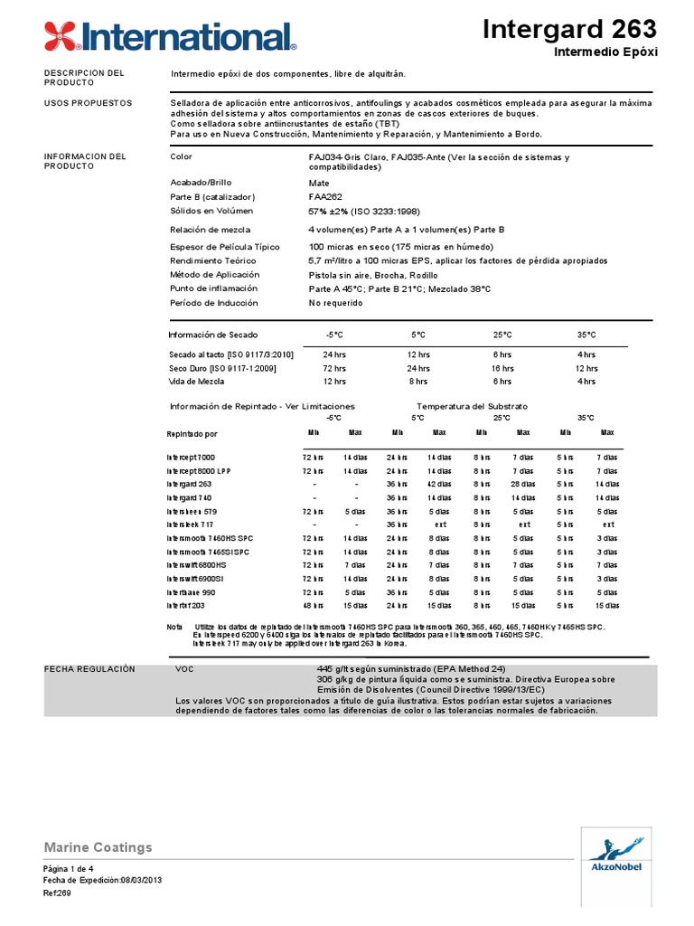 Intergard 263 | PDF | Soldadura | Construcción