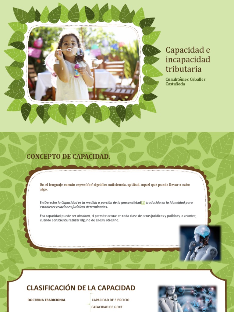 Capacidad e Incapacidad Tributaria | PDF | Competencia (ley) | Propiedad