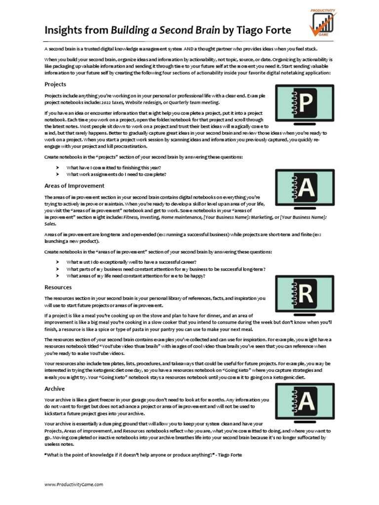 Building A Second Brain | PDF