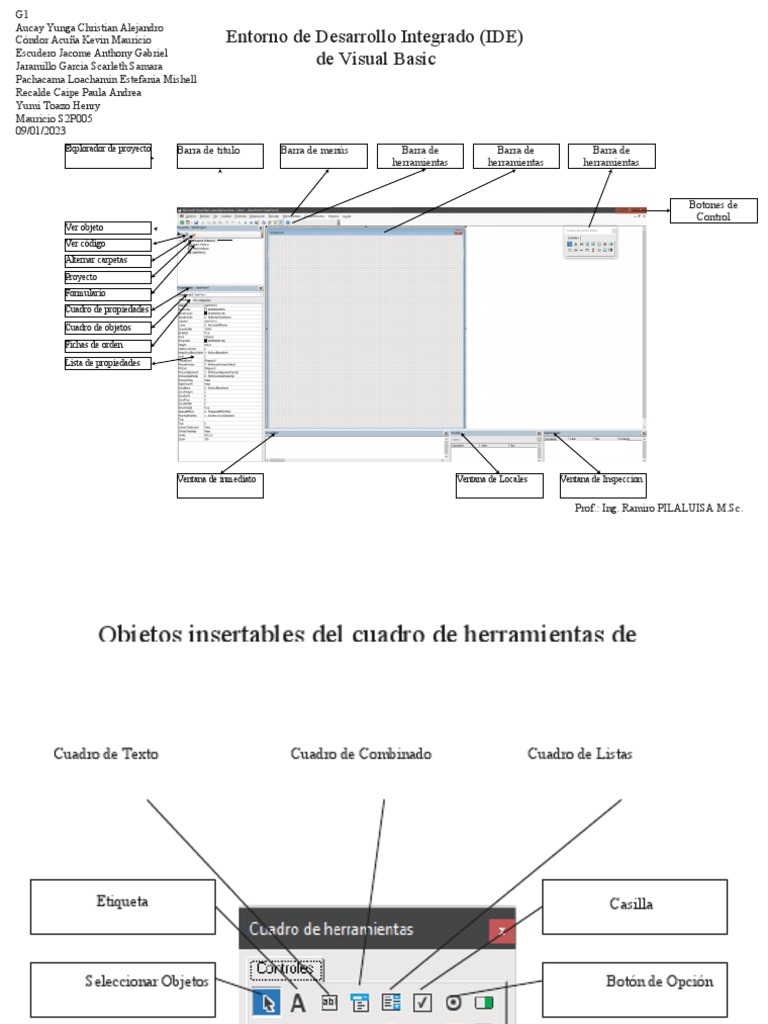 Entorno de Desarrollo Integrado (IDE) de Visual Basic | PDF | Software ...