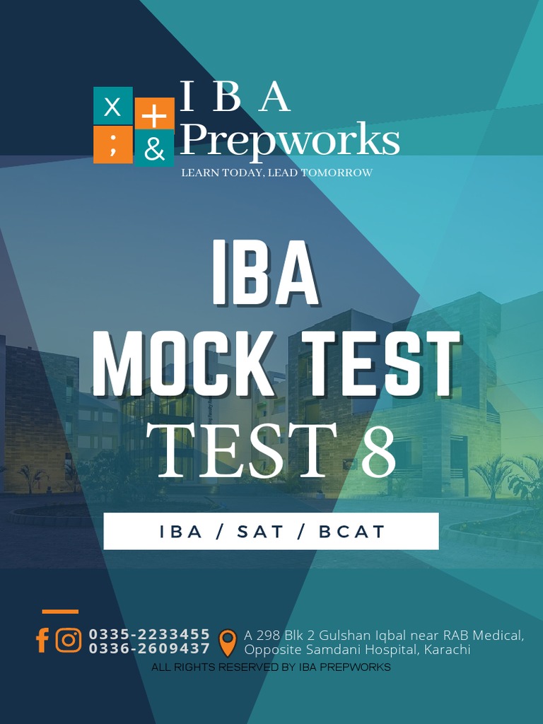 IBA MOCK TEST TEST 8 GENERAL KNOWLEDGE MULTIPLE CHOICE QUESTIONS | PDF ...