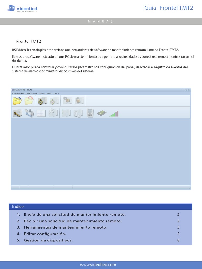 M A N U A L. RSI Video Technologies Proporciona Una Herramienta de Software de Mantenimiento ...