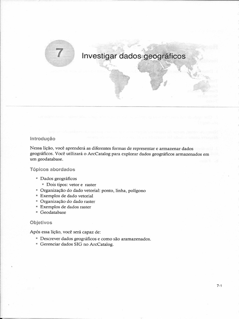 ArcGIS Desktop II - Apostila 07 | PDF