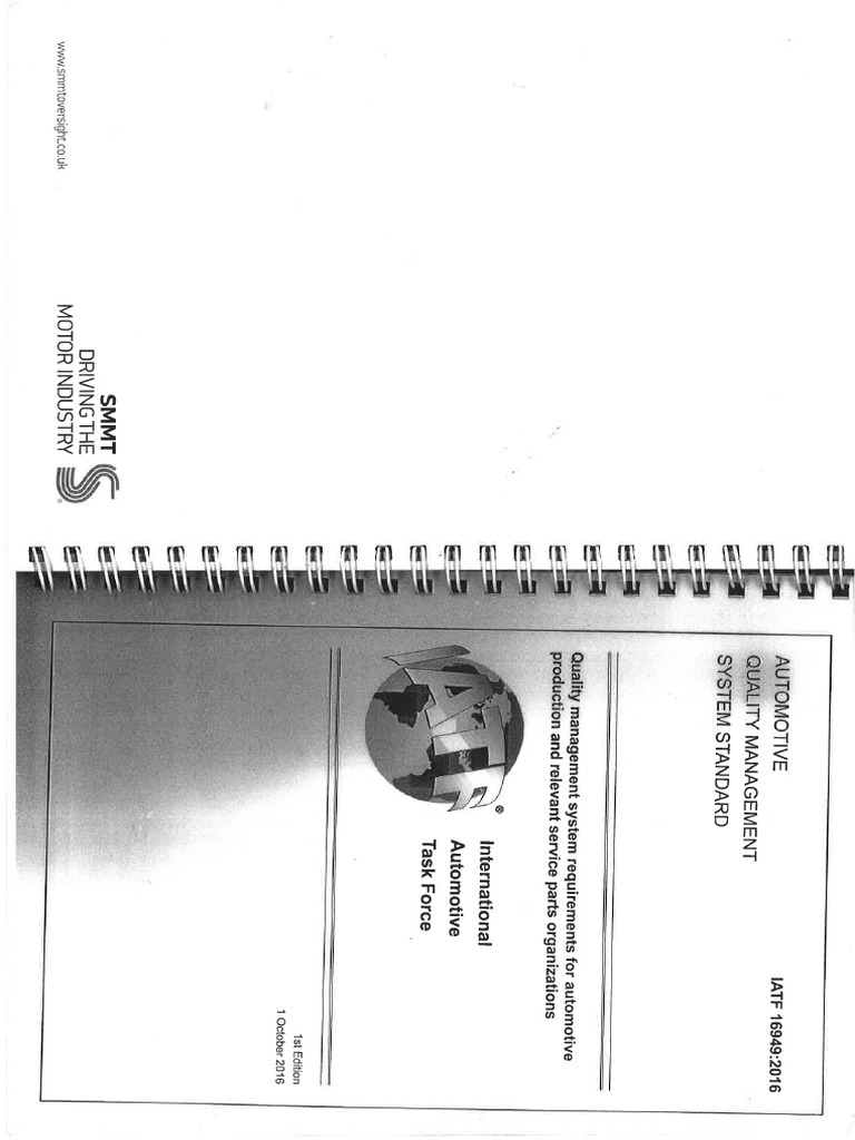 Iatf 16949 - 2016 | PDF