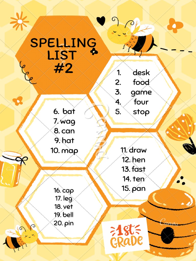 Spelling List 2 2023 | PDF