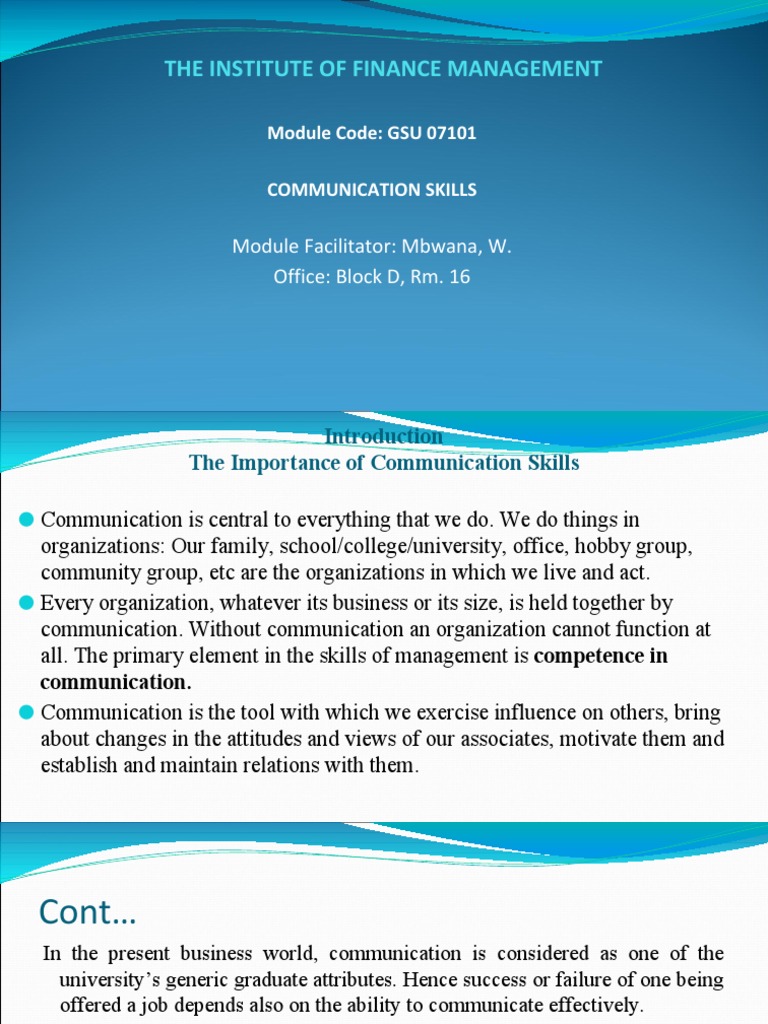 Communication Skills NOTES | Download Free PDF | Communication ...