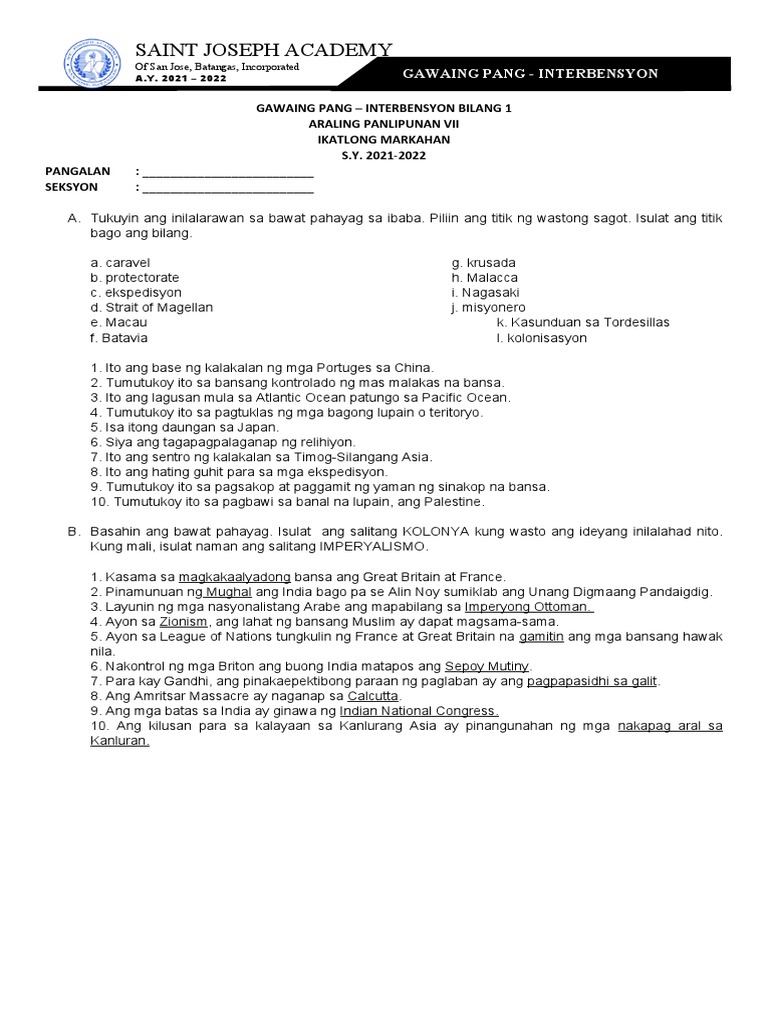 Ap 3RD Quarter | PDF