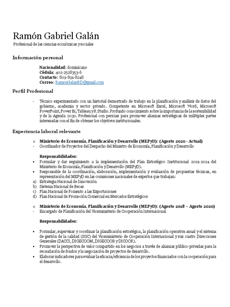 CV - Ramon Gabriel Galan | PDF