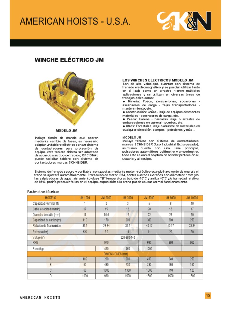 Winche Minero JM | PDF