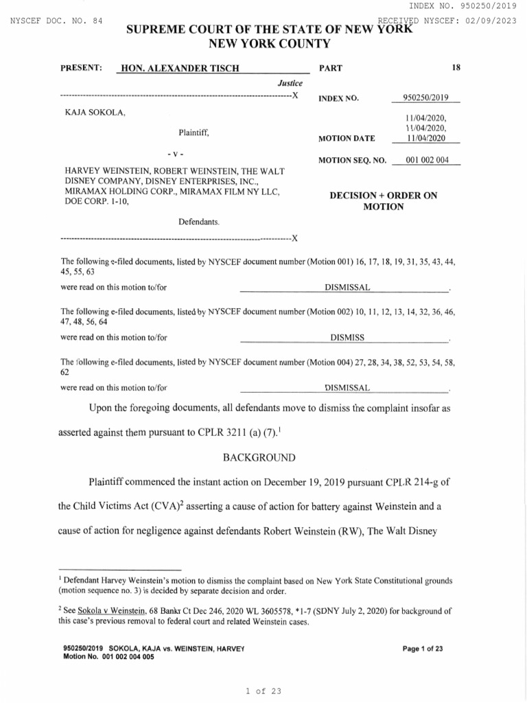 NYSCEF Document No. 84 Details | PDF | Technology & Engineering