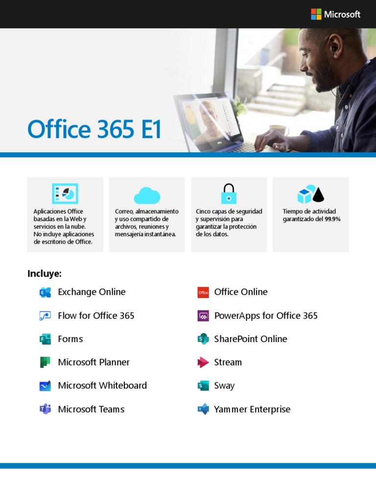 Office 365 E1: Incluye | PDF